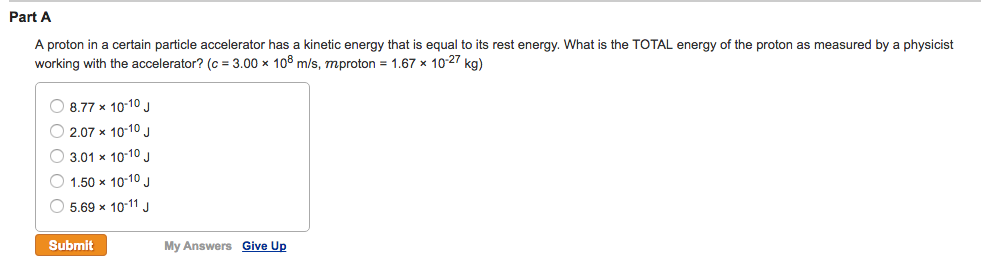 Solved A proton in a certain particle accelerator has a | Chegg.com