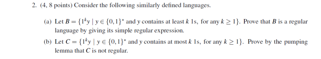 Solved Consider the following similarly defined languages. | Chegg.com