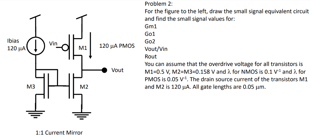 Solved Problem 2: For the figure to the left, draw the small | Chegg.com