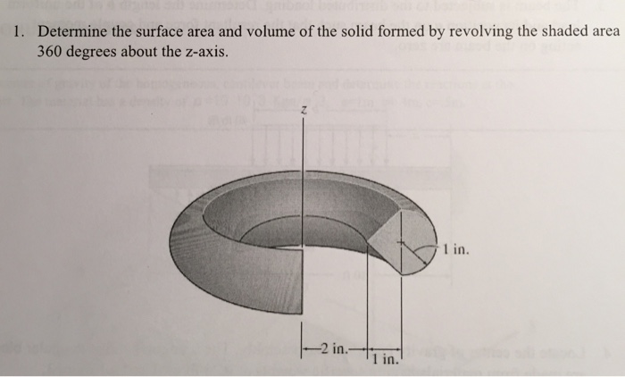 Solved Determine the surface area and volume of the solid | Chegg.com