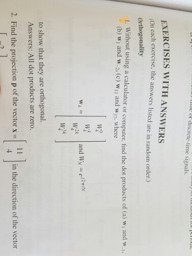 Solved l lllllll br discrete-time signals. EXERCISES WITH | Chegg.com