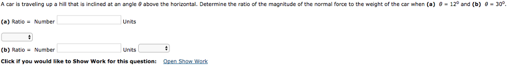 Solved A car is traveling up a hill that is inclined at an | Chegg.com