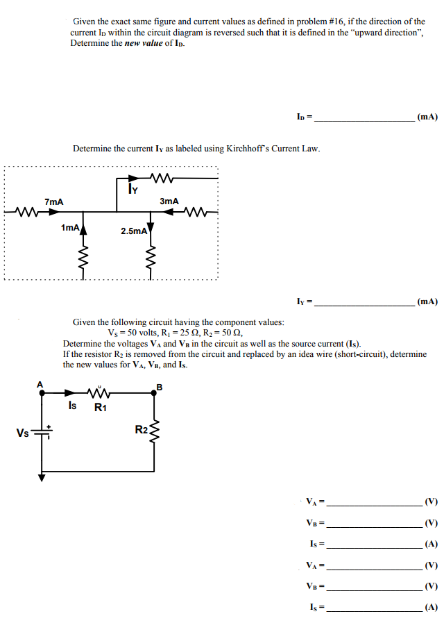 Solved Given the exact same figure and current values as | Chegg.com