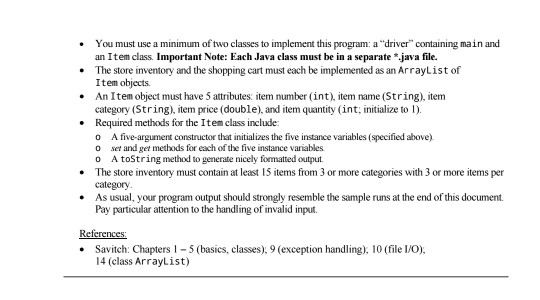 1. Problem: Create a Java application that implements | Chegg.com