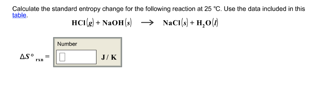 Solved Calculate the standard entropy change for the | Chegg.com