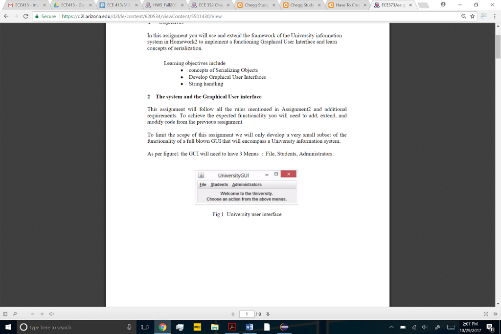 Have to create a GUI for my java code I also have | Chegg.com