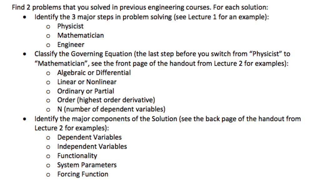 Solved Find 2 problems that you solved in previous | Chegg.com