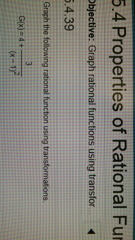 Solved objective: Graph rational functions using transfer... | Chegg.com