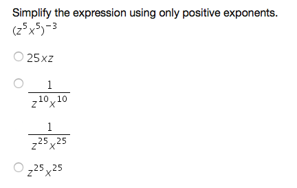 Solved Simplify the expression using only positive | Chegg.com