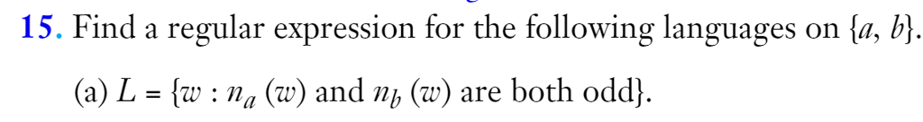 Solved 15 Find A Regular Expression For The Following