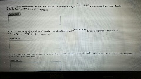 Solved Using the trapezoidal rule with n = 4, calculate the | Chegg.com