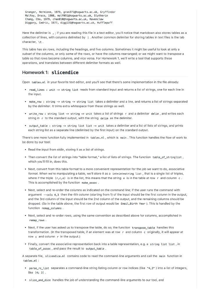 Solved HOMEWORK INSTRUCTIONS AND QUESTIONS Programming | Chegg.com