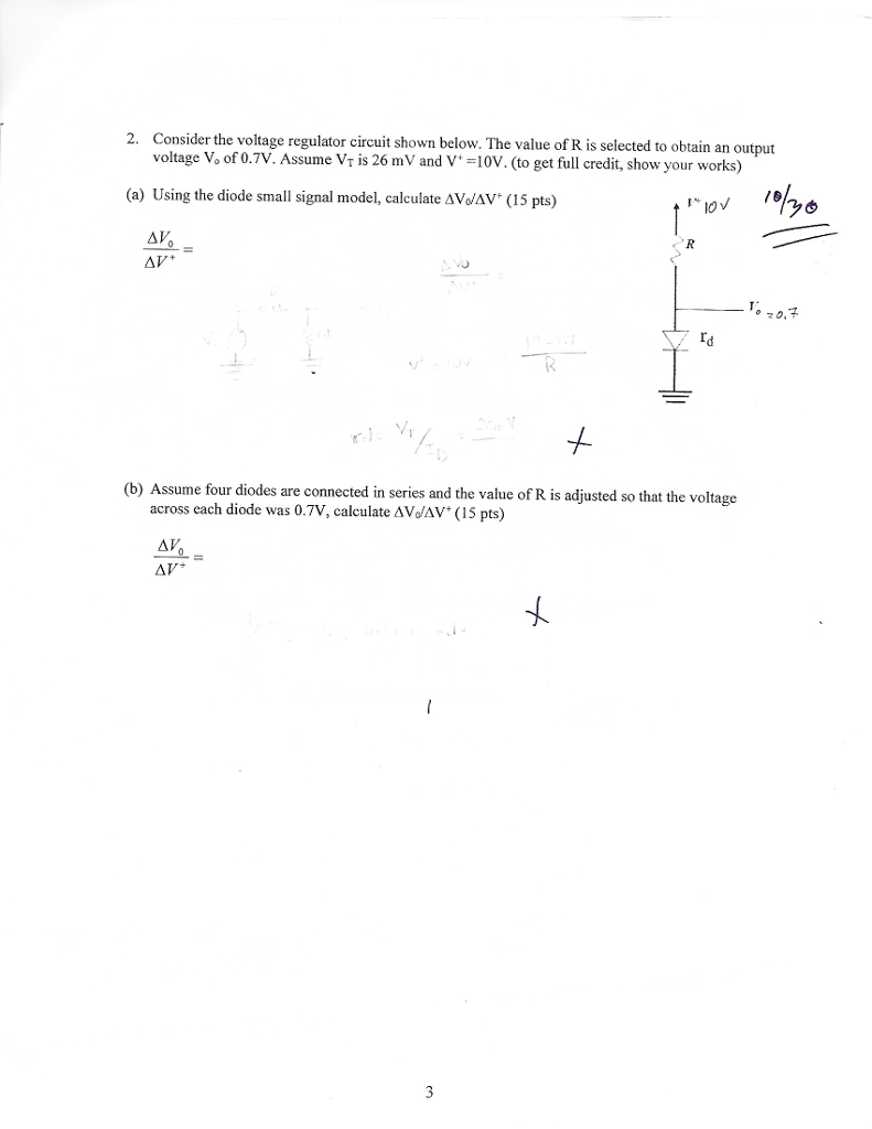 Solved Consider the voltage regulator circuit shown below. | Chegg.com