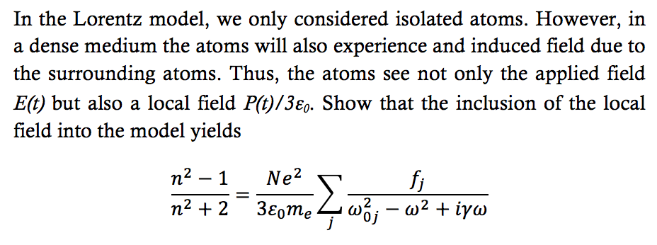 In the Lorentz model, we only considered isolated | Chegg.com