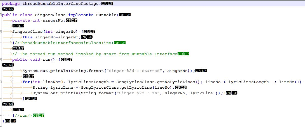 Solved This assignment must use the runnable interface to | Chegg.com