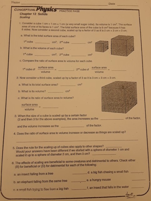Solved CONCEPTUAL Physics PRACTICE PAGE Chapter 12 Solids | Chegg.com Solved CONCEPTUAL Physics PRACTICE PAGE Chapter 12 Solids | Chegg.com