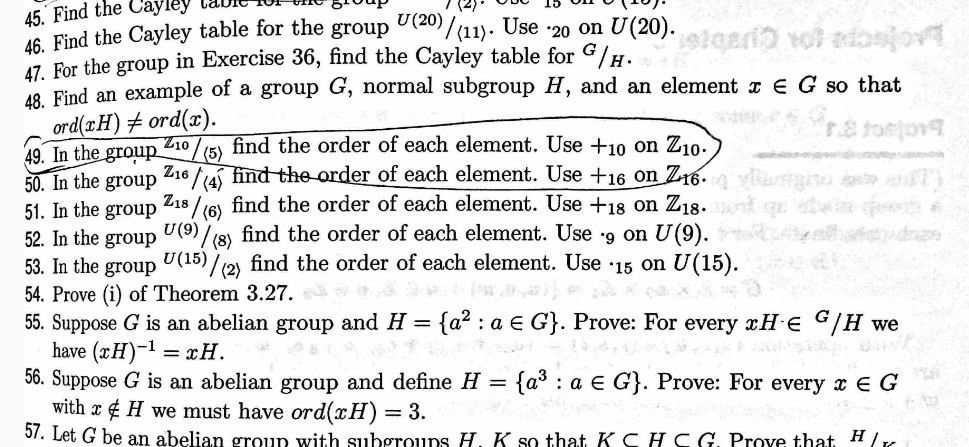Solved the Cayley (a)ie l up 46. Find the Cayley table for | Chegg.com