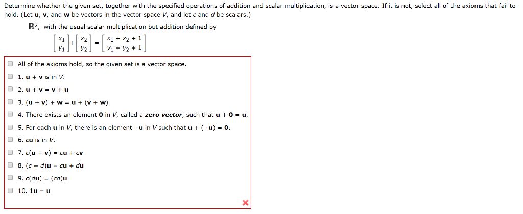 Solved Determine whether the given set, together with the | Chegg.com Solved Determine whether the given set, together with the | Chegg.com