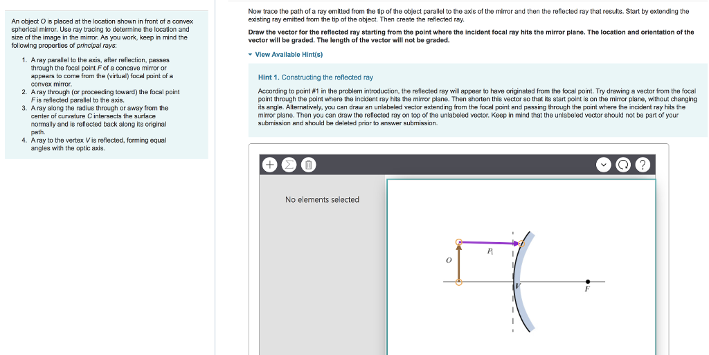 Solved Now trace the path of a ray emitted from the tip of | Chegg.com
