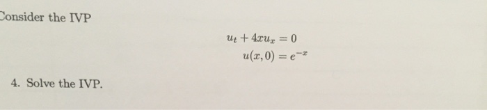 Solved Consider the IVP Solve the IVP | Chegg.com