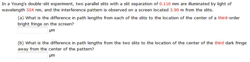 Solved In a Young's double-slit experiment, two parallel | Chegg.com
