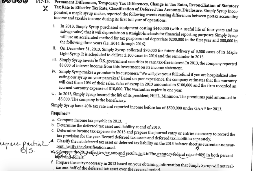 Solved Permanent Differences, Tempora Tax Rate to Effective | Chegg.com