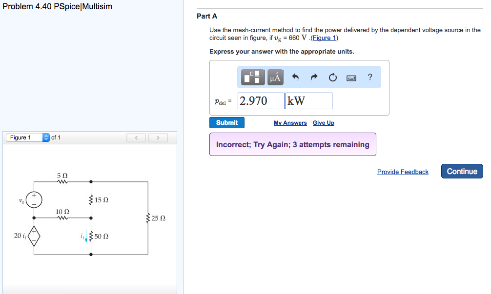 Solved Use the mesh current method to find the power | Chegg.com