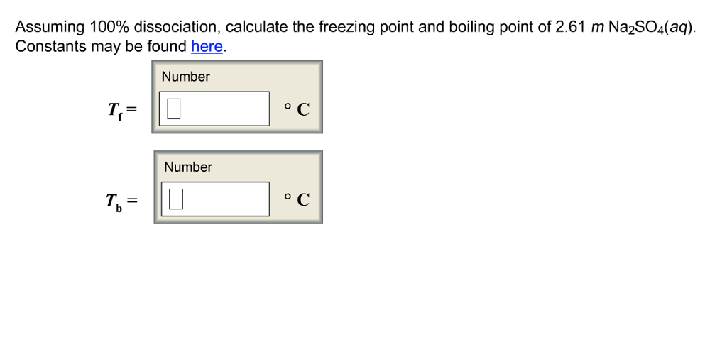 Solved Constants for freezing-point depression and | Chegg.com