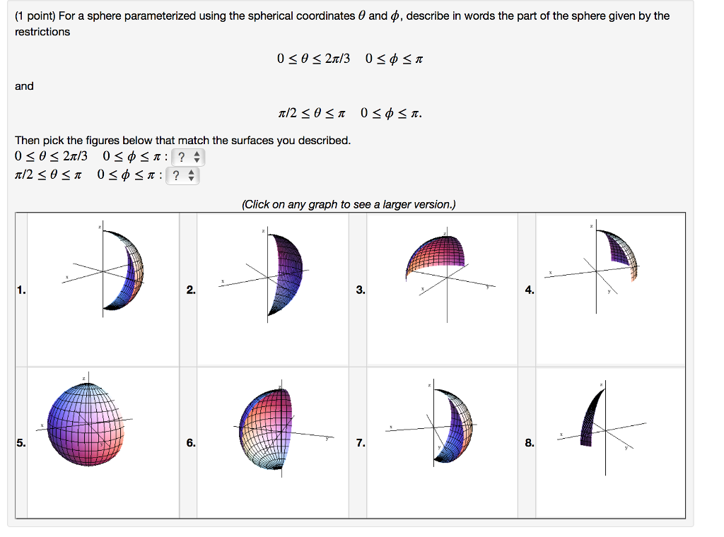 Solved For a sphere parameterized using the spherical | Chegg.com