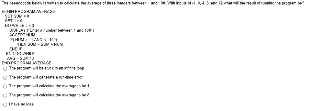 Solved The Pseudocode Below Is Written To Calculate The 9157