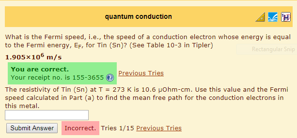Solved quantum conduction what is the Fermi speed, i.e., the | Chegg.com