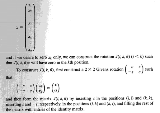Use Givens rotations to transform the vector x = [2 | Chegg.com