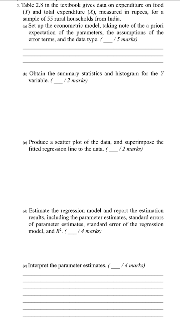 Solved s. Table 2.8 in the textbook gives data on | Chegg.com