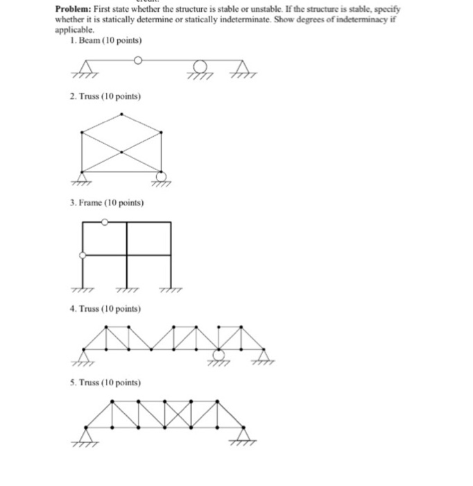 Solved First state whether the structure is stable or | Chegg.com