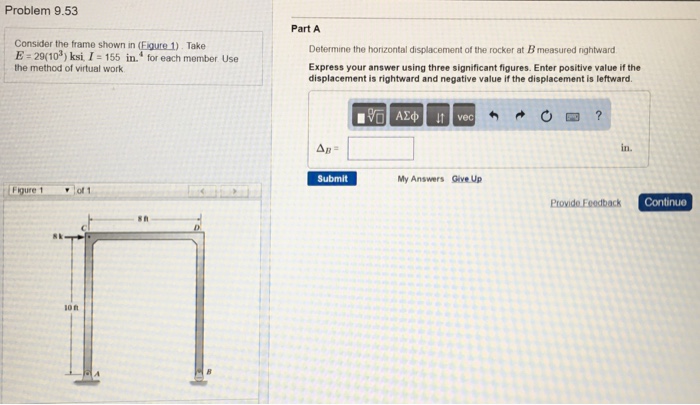 Solved Consider the frame shown in (Figure 1). Take E = | Chegg.com