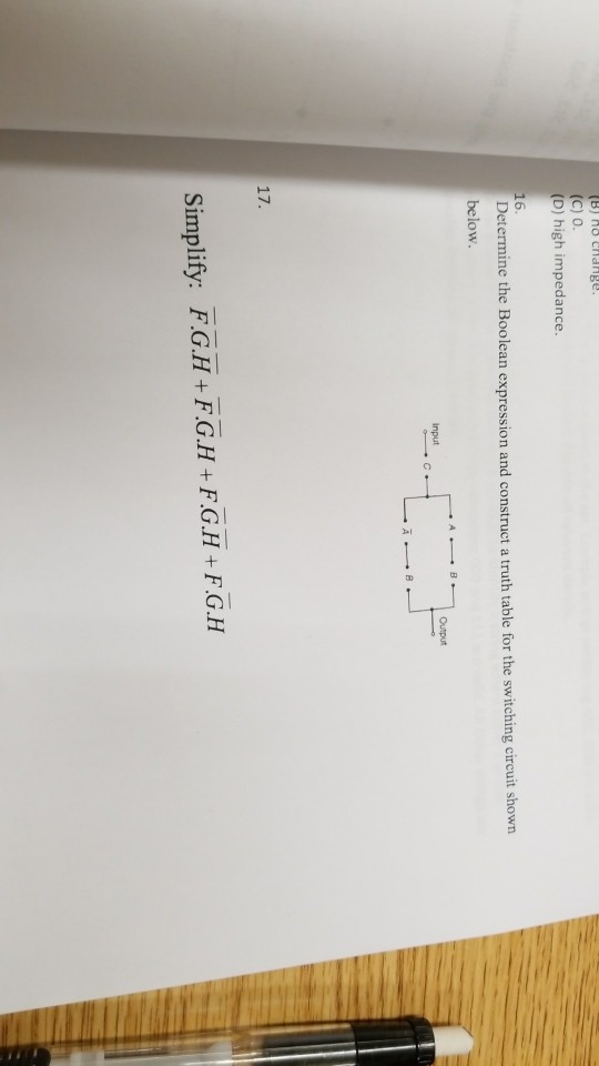 Solved Determine The Boolean Expression And Construct A