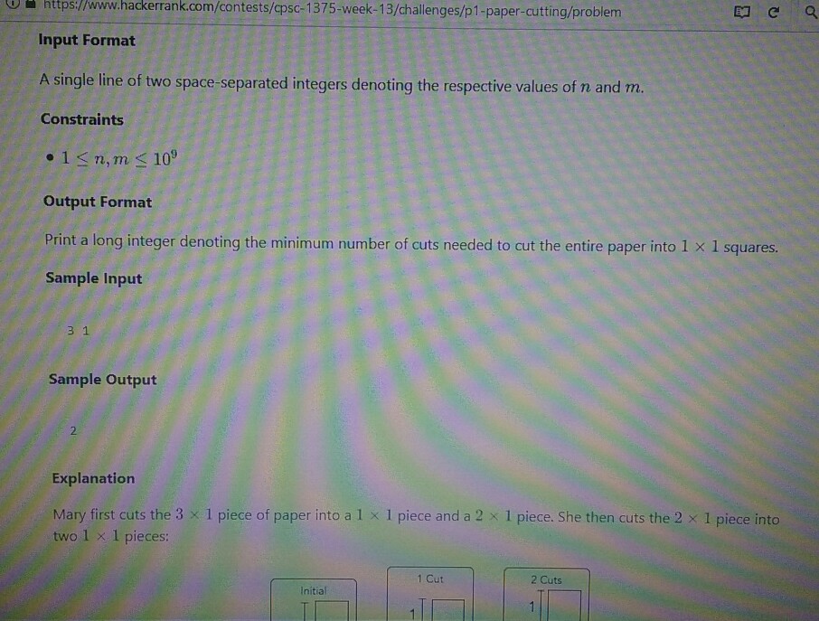 Solved Mary has an n × rn piece of paper that she wants to | Chegg.com