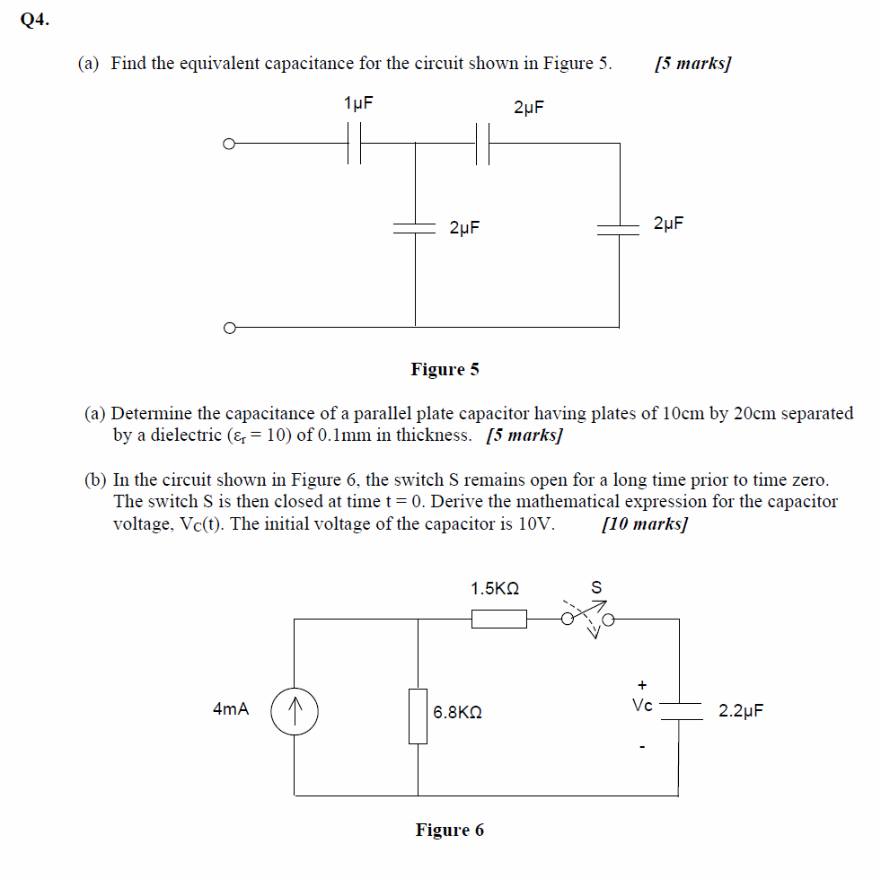Solved Find the equivalent capacitance for the circuit shown | Chegg.com
