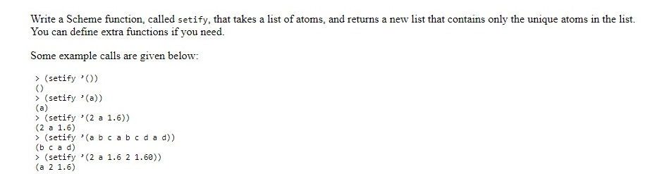 Solved Scheme Programming Language You may define extra | Chegg.com