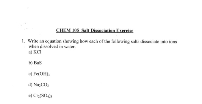 Solved Write an equation showing how each of the following | Chegg.com