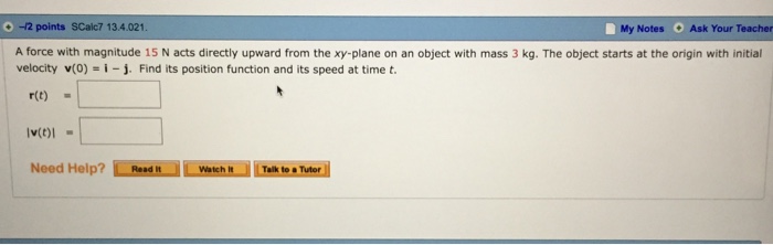 Solved A force with magnitude 15 N acts directly upward from | Chegg.com