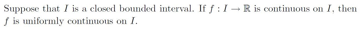 Solved Suppose that I is a closed bounded interval. If f : I | Chegg.com