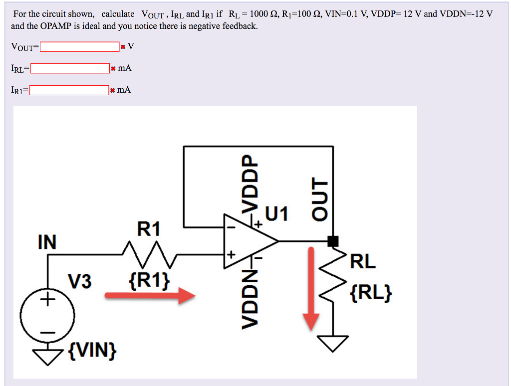 Solved For the circuit shown, calculate VOUT , IRL and Ir? | Chegg.com
