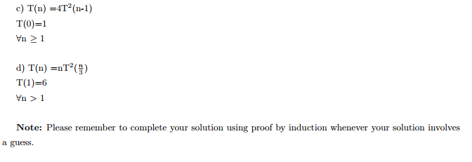 Solved Express the following solutions in big-o | Chegg.com