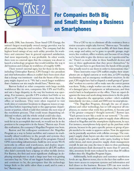 Solved Read Real World Case 2, "For Companies Both Big and | Chegg.com
