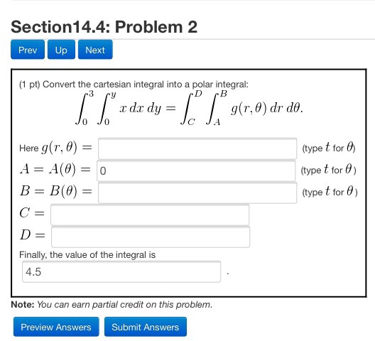 Solved Convert the cartesian integral into a polar integral: | Chegg.com