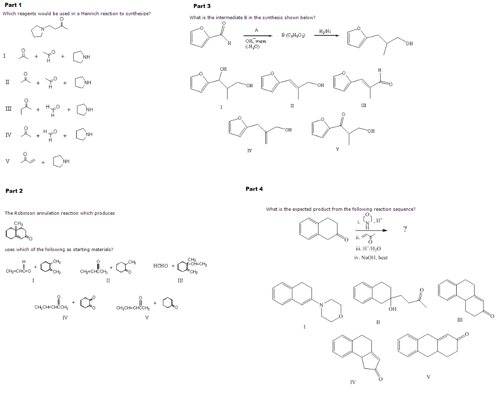 Solved Which reagents would be used in a Mannich reaction to | Chegg.com