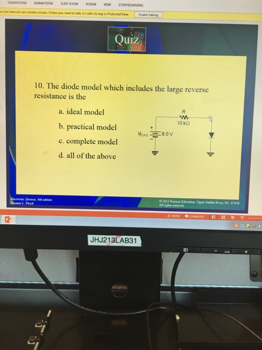 Solved TRANSITIONS ANIMATIONS SLIDE SHOW REVIEW VIEW | Chegg.com