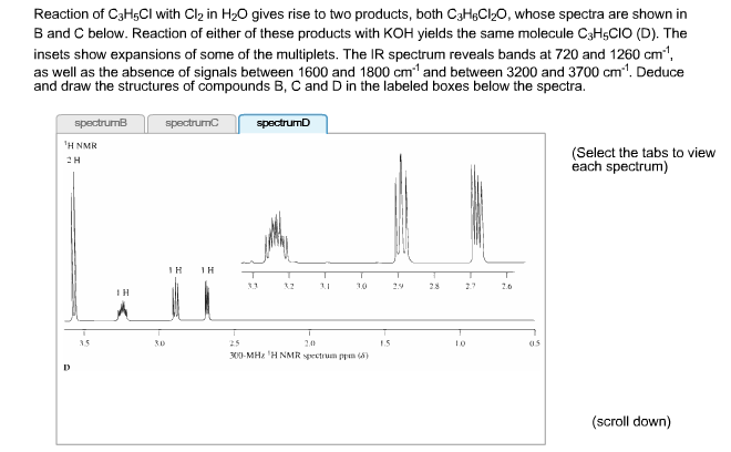 Solved Reaction of C3H5Cl with Cl2 in H20 gives rise to two | Chegg.com