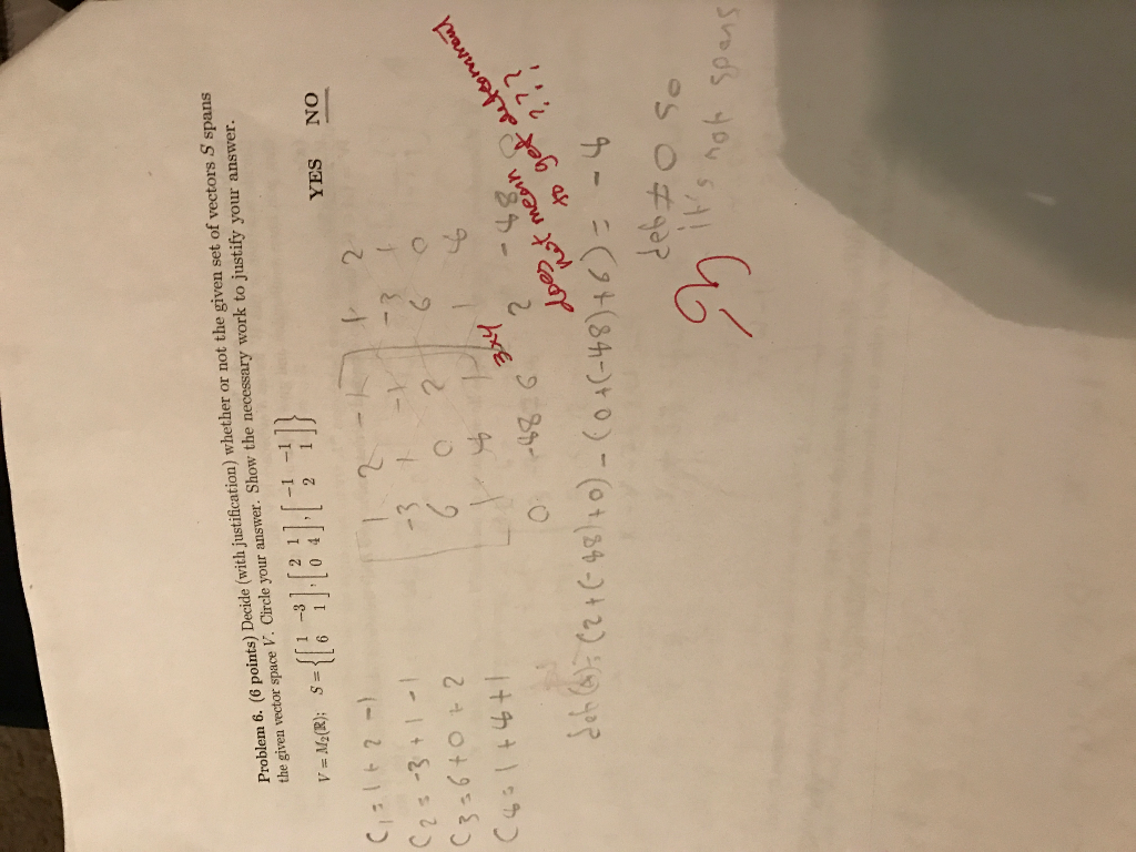 Solved Decide (with justification) whether or not the given | Chegg.com